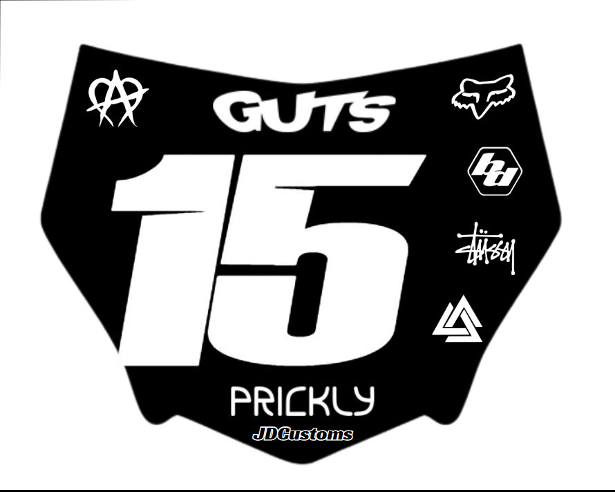 Custom Motocutz Number Plate Decal – JDCustoms