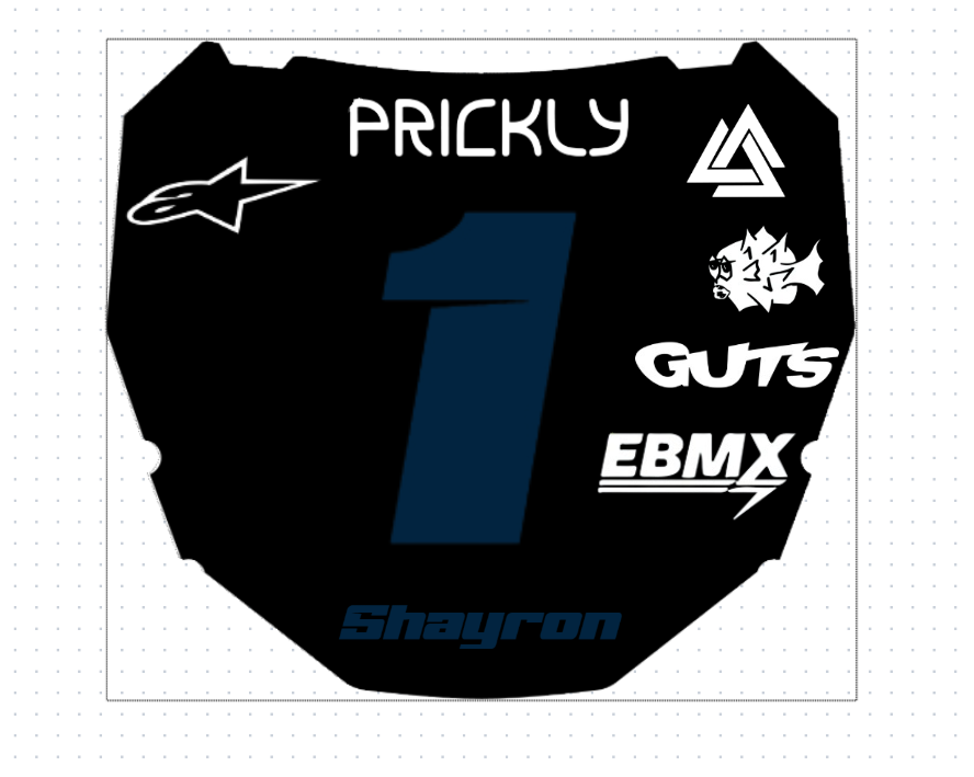 Custom ODI Number Plate Decal – JDCustoms